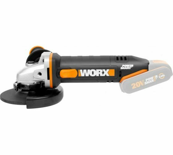 Аккумуляторная УШМ Worx WX803.9, 125 мм, без аккумулятора