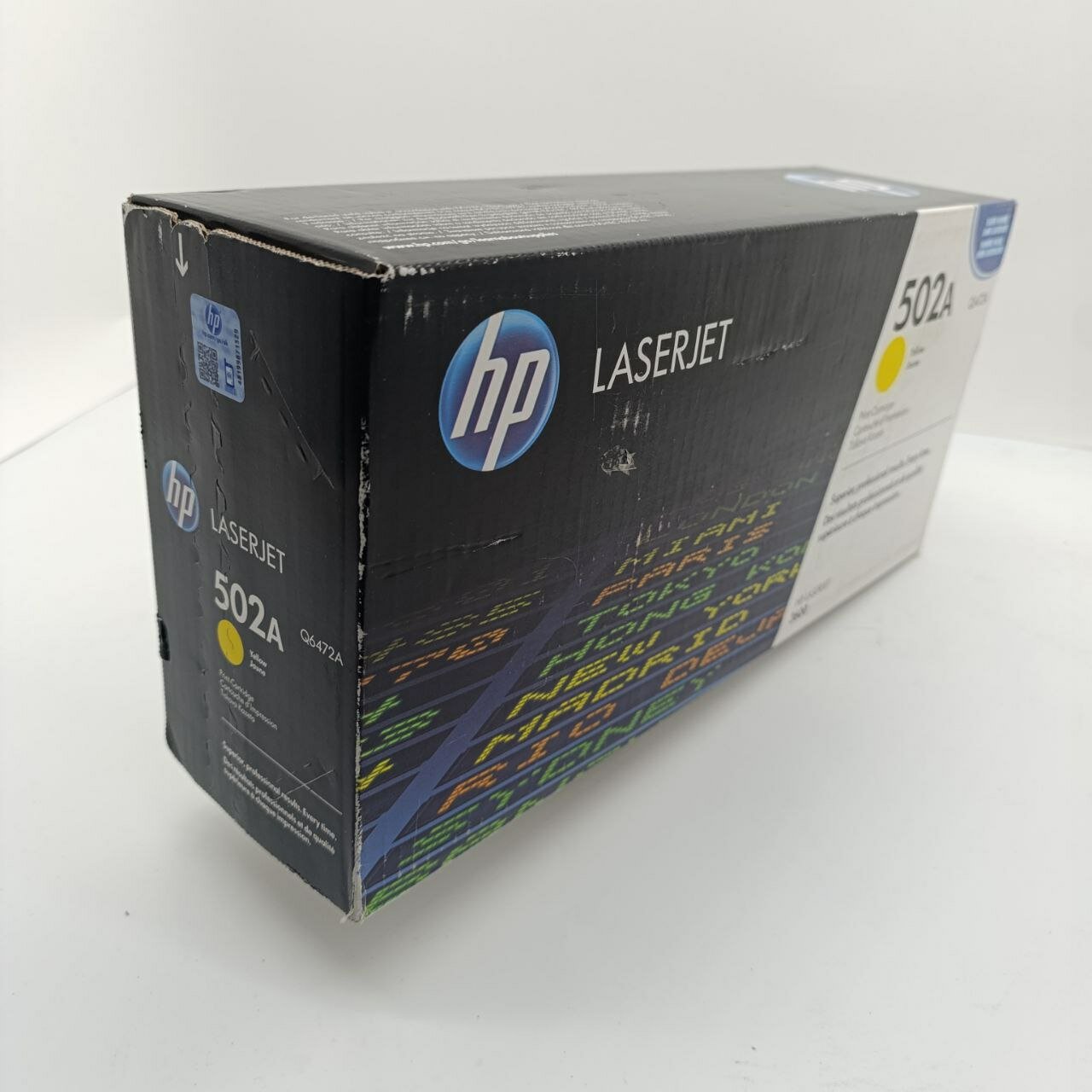 Картридж лазерный HP 502A Q6472A для принтеров HP Color LaserJet 3600dn, 3600n (желтый, 4000 стр.). Товар уцененный