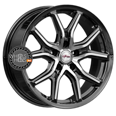 Диск автомобильный литой iFree Страйк (КС1080) 17x6.5 5x114.3 et38 dia67.1 Блэк Джек