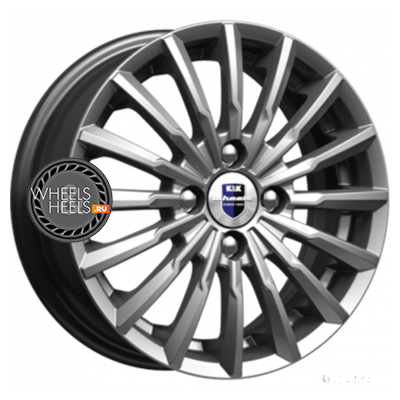 K&K Акцент-оригинал (КС641) 14x5.5 4x100 et43 dia60.1 Дарк платинум