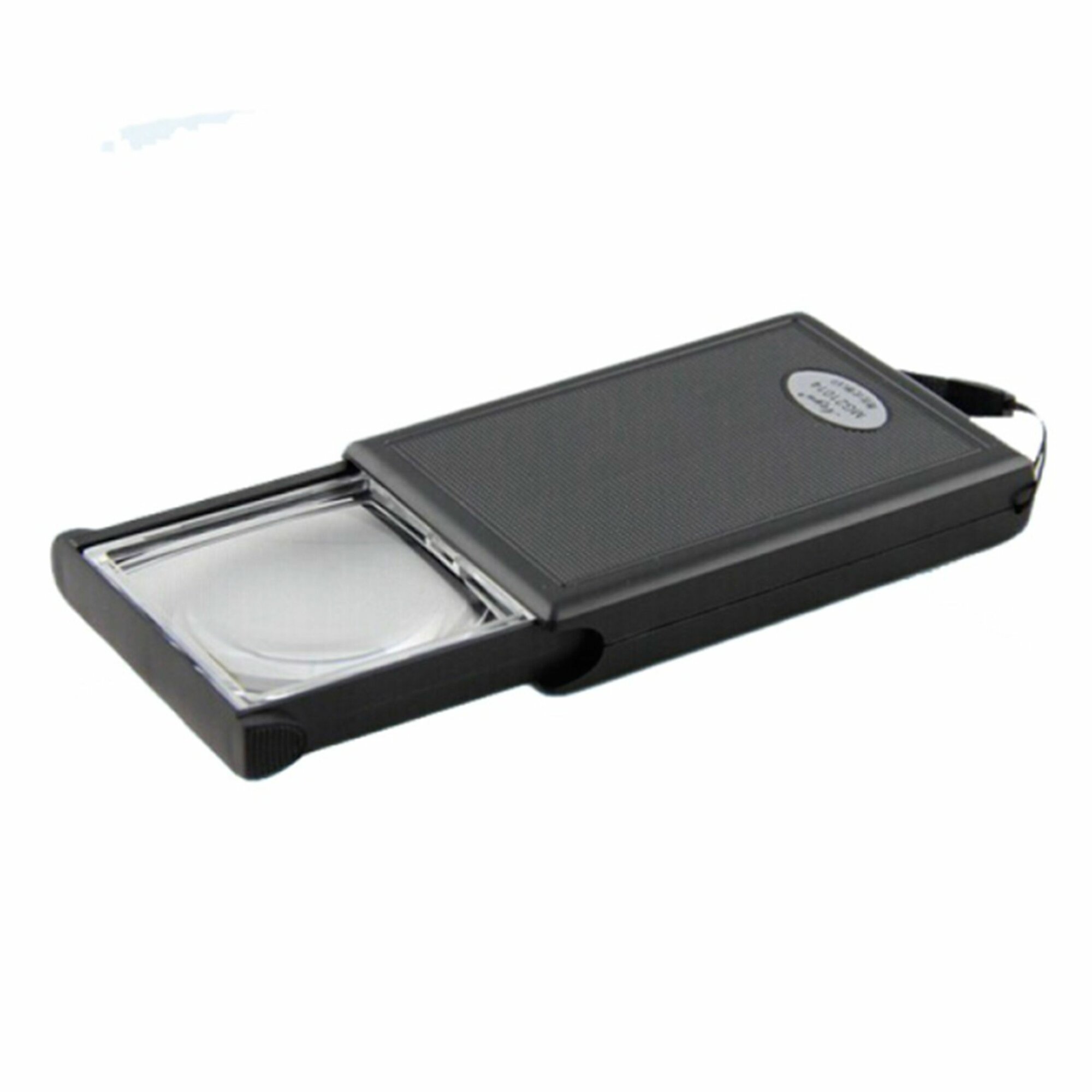 MG21014, лупа прямоугольная в чехле, (90*65мм, ув.3х, подсветка)