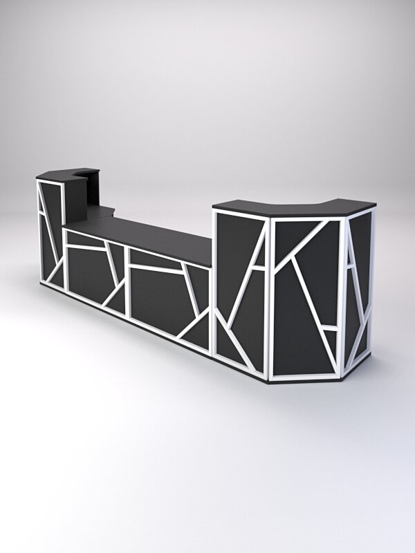 Ресепшен серии "РОК" комбо №10, Черный. Производитель товара - компания Westcom.