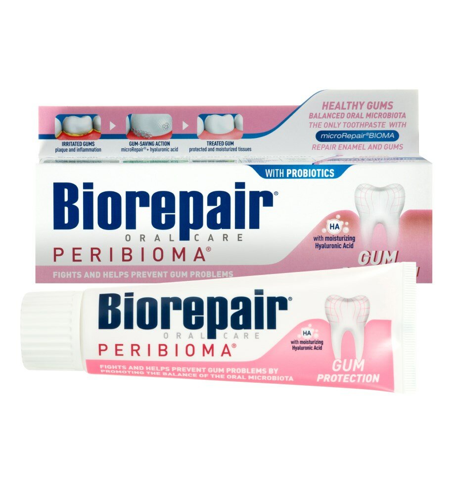 Зубная паста Biorepair Perbioma для защиты десен, 75мл