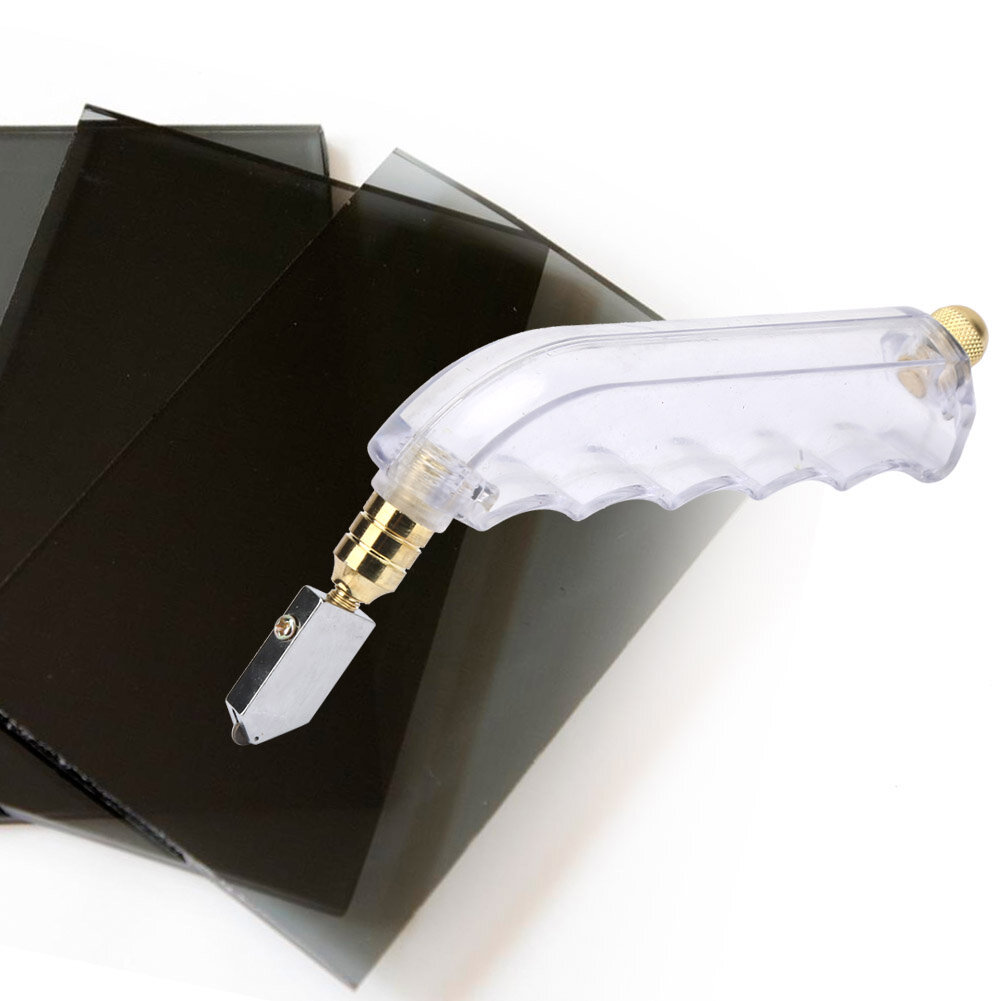 Набор ручного стеклореза с ручкой пистолетной формы из сплава с масляной подводкой для резки керамической плитки, масляный насос, детachable и заменяемый насадка, материал головки сплав, шток из алюминиевого сплава, в комплект входят 1 стеклорез и 1