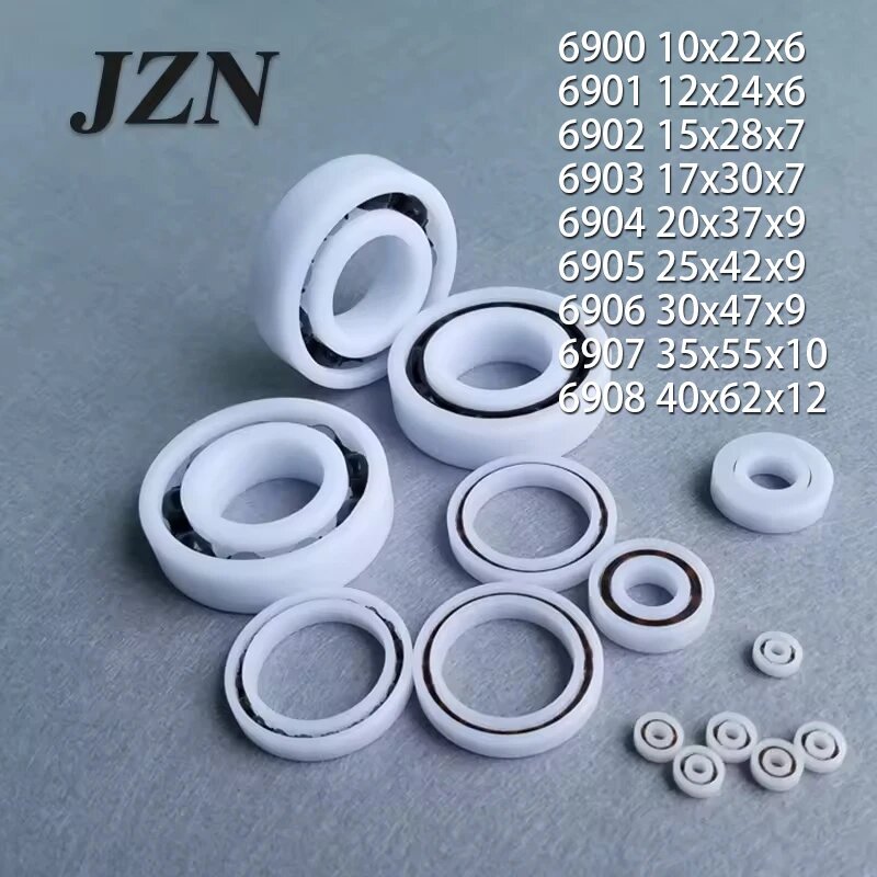 Подшипники JZN POM 6900 6901 6902 6903 6904 6905 6906 6907 6908 2/5/10/20 шт. 2Pcs, 6901 12x24x6
