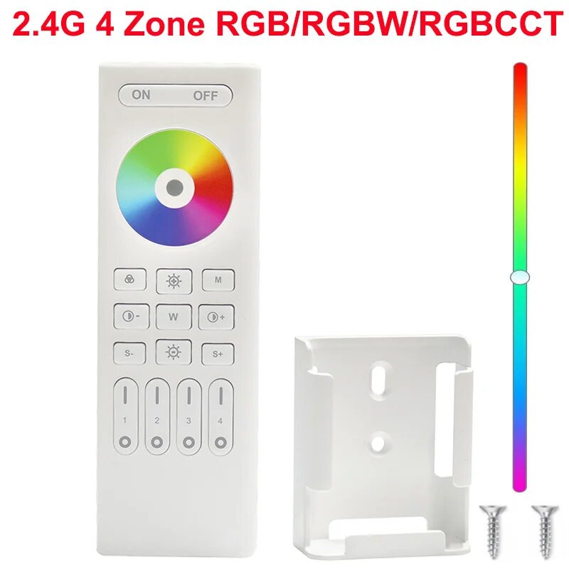 Пульт 2.4G 4 Zone RGBW/RGBCCT для светодиодной ленты