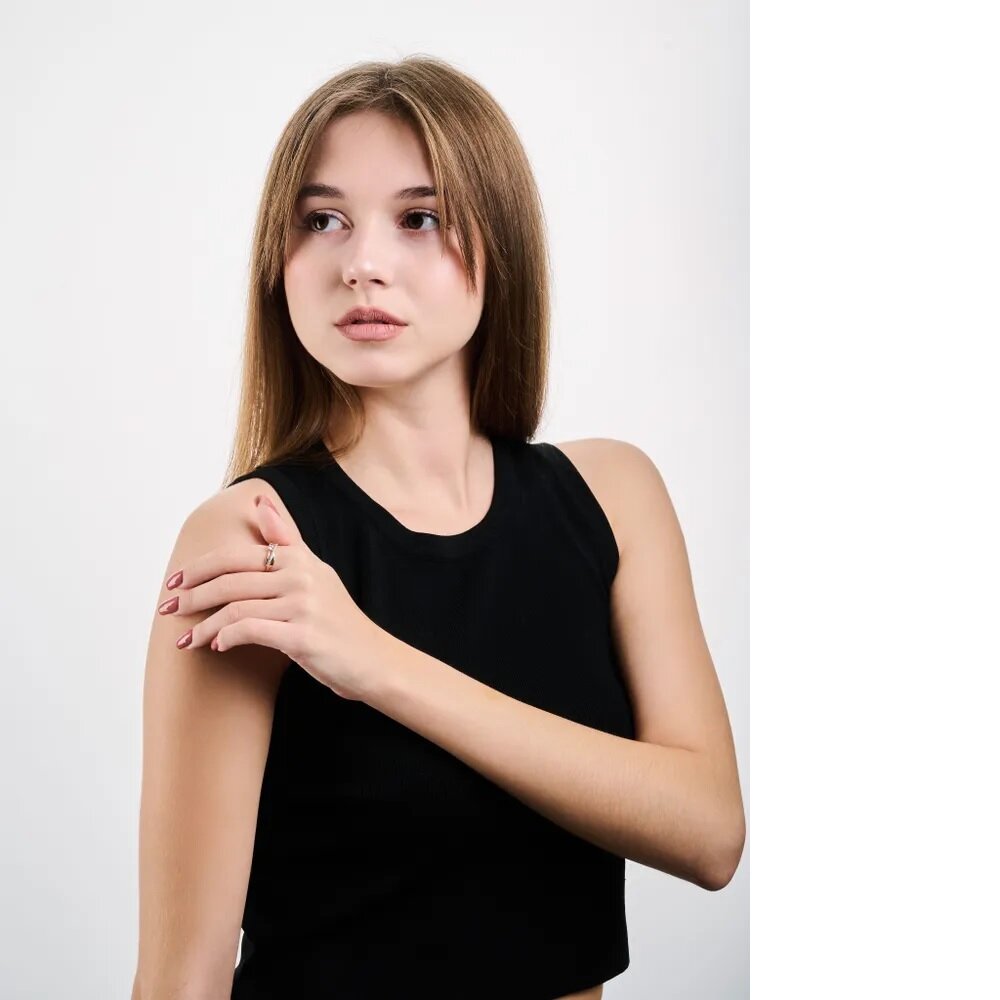Кольцо помолвочное Голден Глоб, красное золото, 585 проба, фианит, размер 18.5, ширина 18.5 мм, золотистый — фото 1