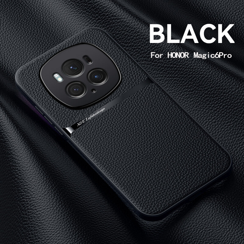 Подходит для Honor Magic 6 Pro/Хонор Magic 6 Про Чехлы для телефонов, защитой камеры и противоударным кожаный, Magic 6 Про, подставка, soft touch,360° Полная защита, резина, пластик, силикон,
