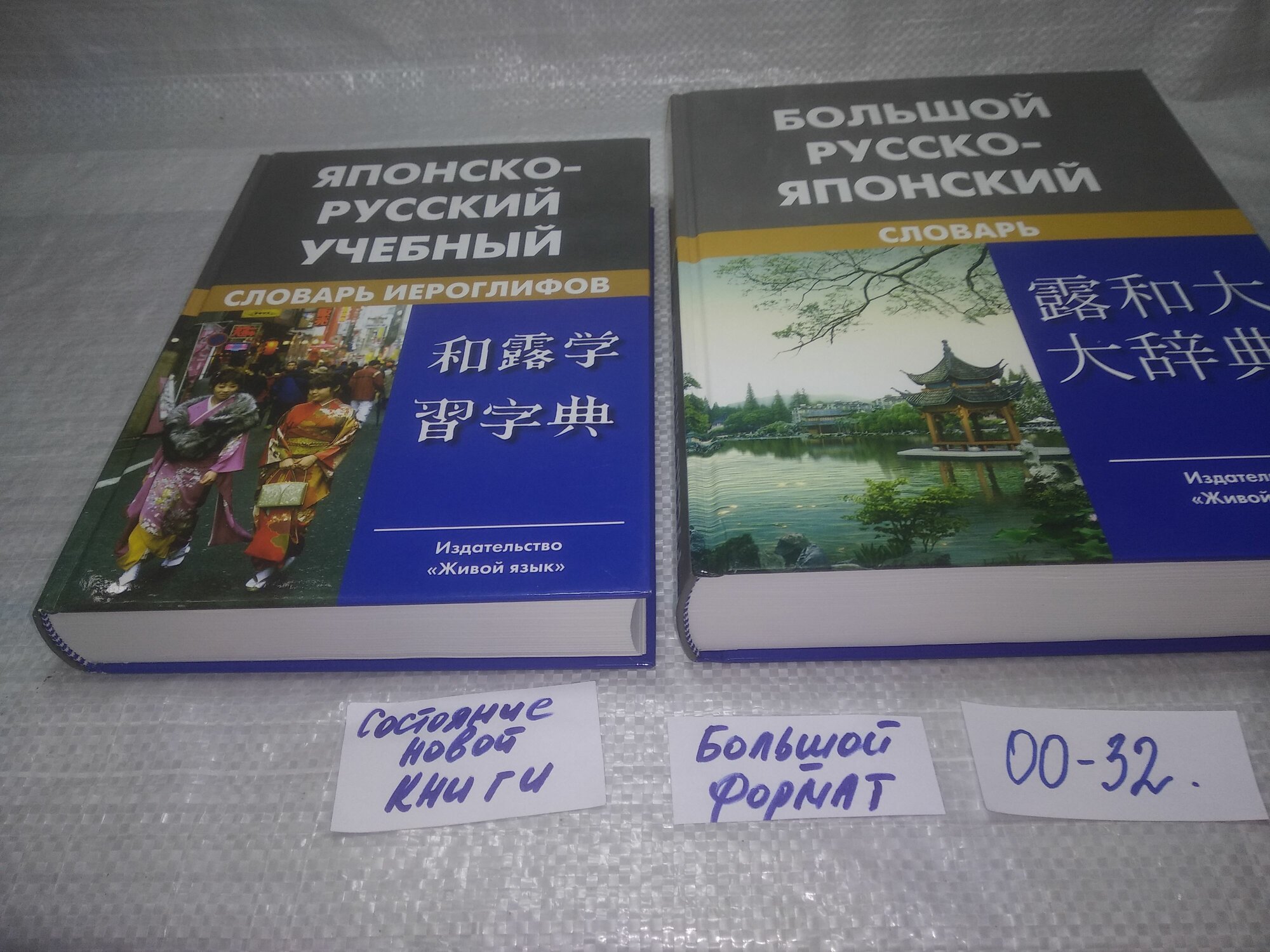 Большой русско-японский словарь , Японско-русский учебный словарь иероглифов. (комплект из 2-х книг)