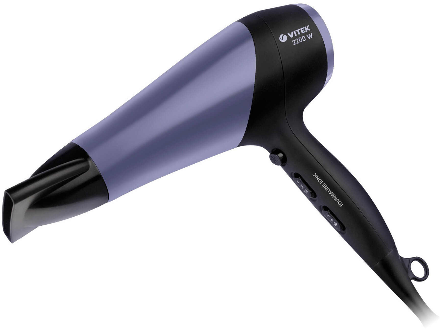 Фен Vitek VT-1327 2200Вт черный/сиреневый