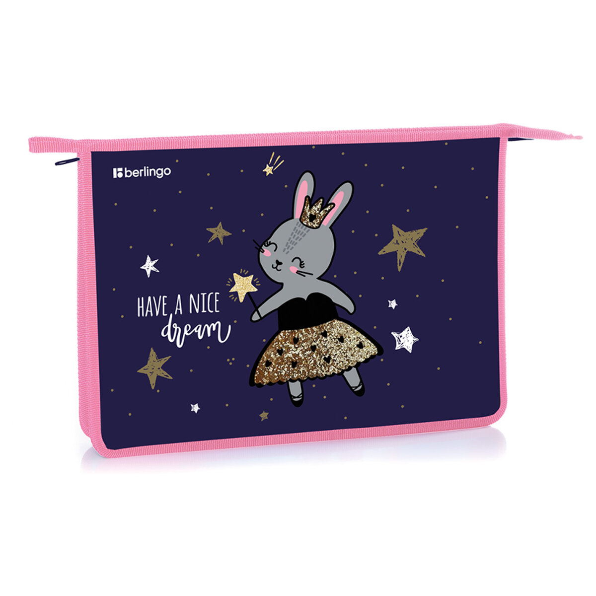 Папка Berlingo Bunny Dream, для тетрадей, формат А4, 1 отделение