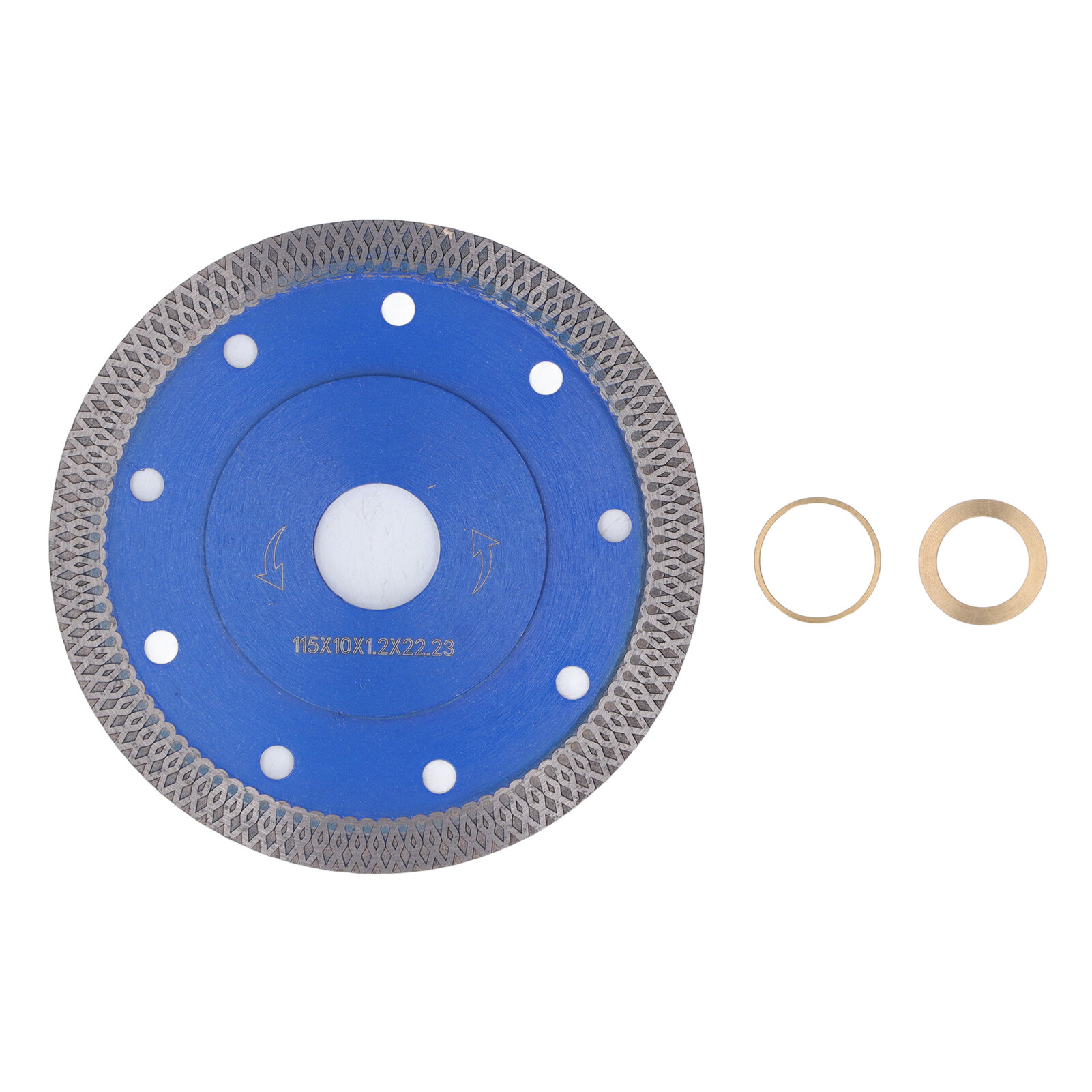 4,5-дюймовый сверхтонкий резак для керамогранита с фланцевой волнообразной сеткой для резки гранитной, мраморной, керамической плитки