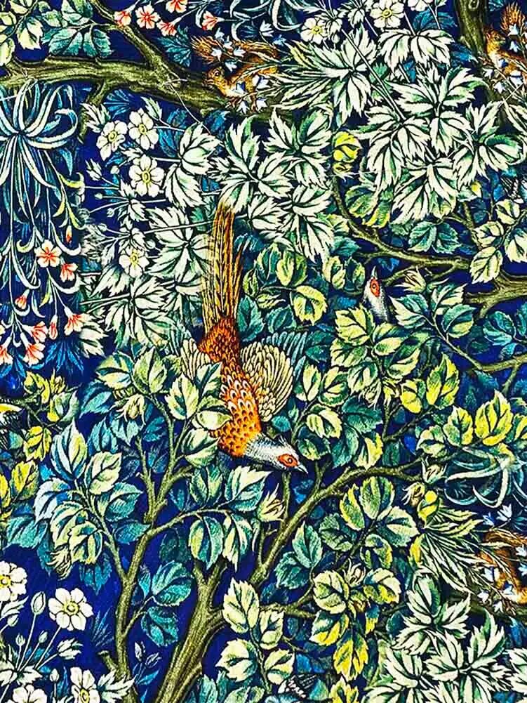 Ткань для шитья William Morris хлопок, цвет D 14