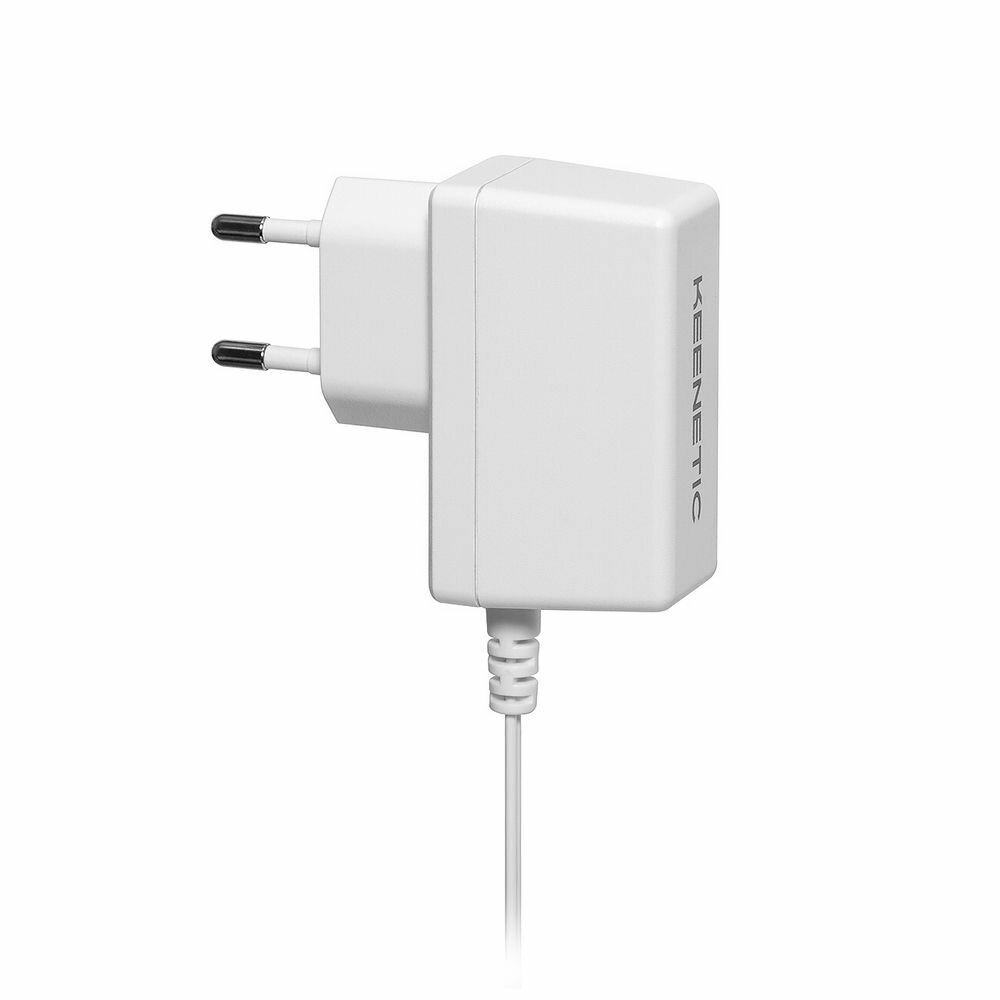 Блок питания KEENETIC KPS-1225-01, для устройств с напряжением 12В - 2,5А, длина кабеля 1.5м, белый
