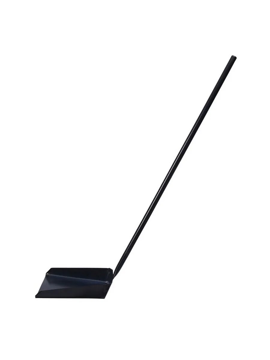 Практический металлический совок с длинной рукоятью