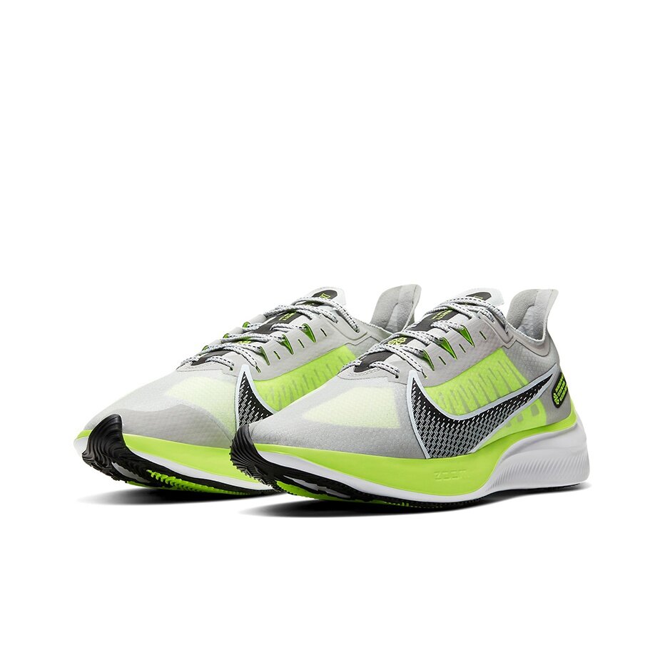 Кроссовки NIKE Zoom Gravity 1, размер EU 44 стопа (28CM), серый/зеленый — фото 1