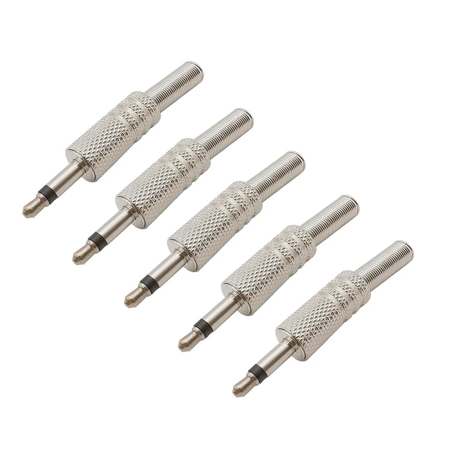 5 шт. Металлические разъемы 3,5 мм для наушников 5Pcs 2Pole