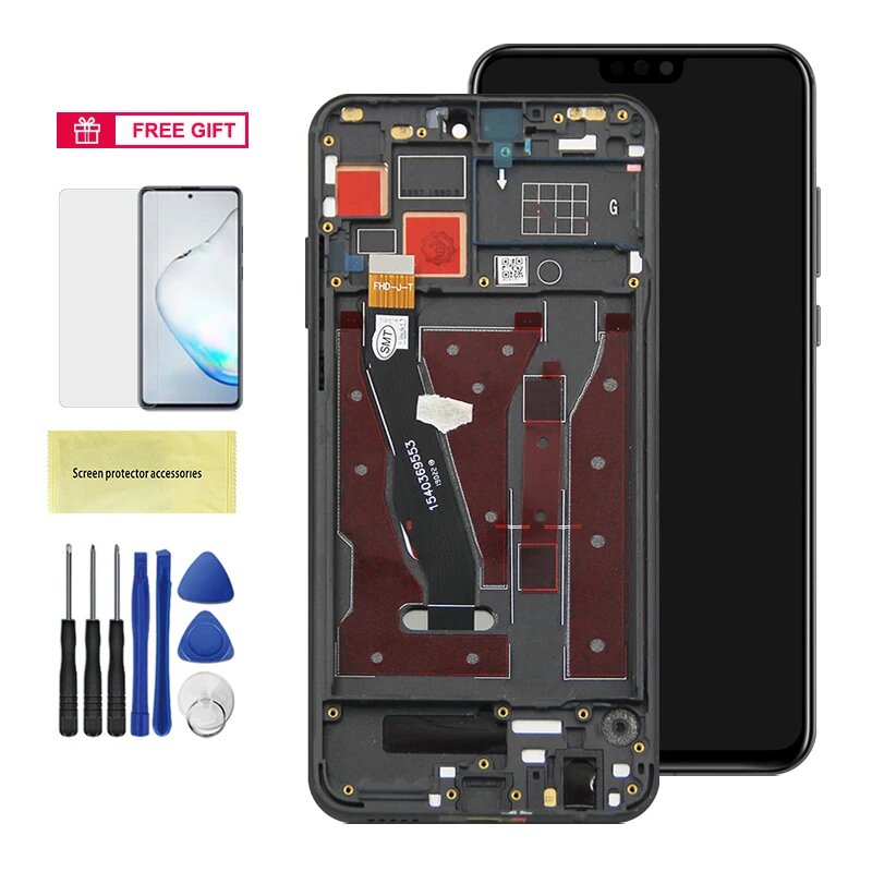 6,5-дюймовый IPS LCD Дисплей Для Honor 9X Lite С Емкостным Сенсорным Экраном, Черный/синий/красный