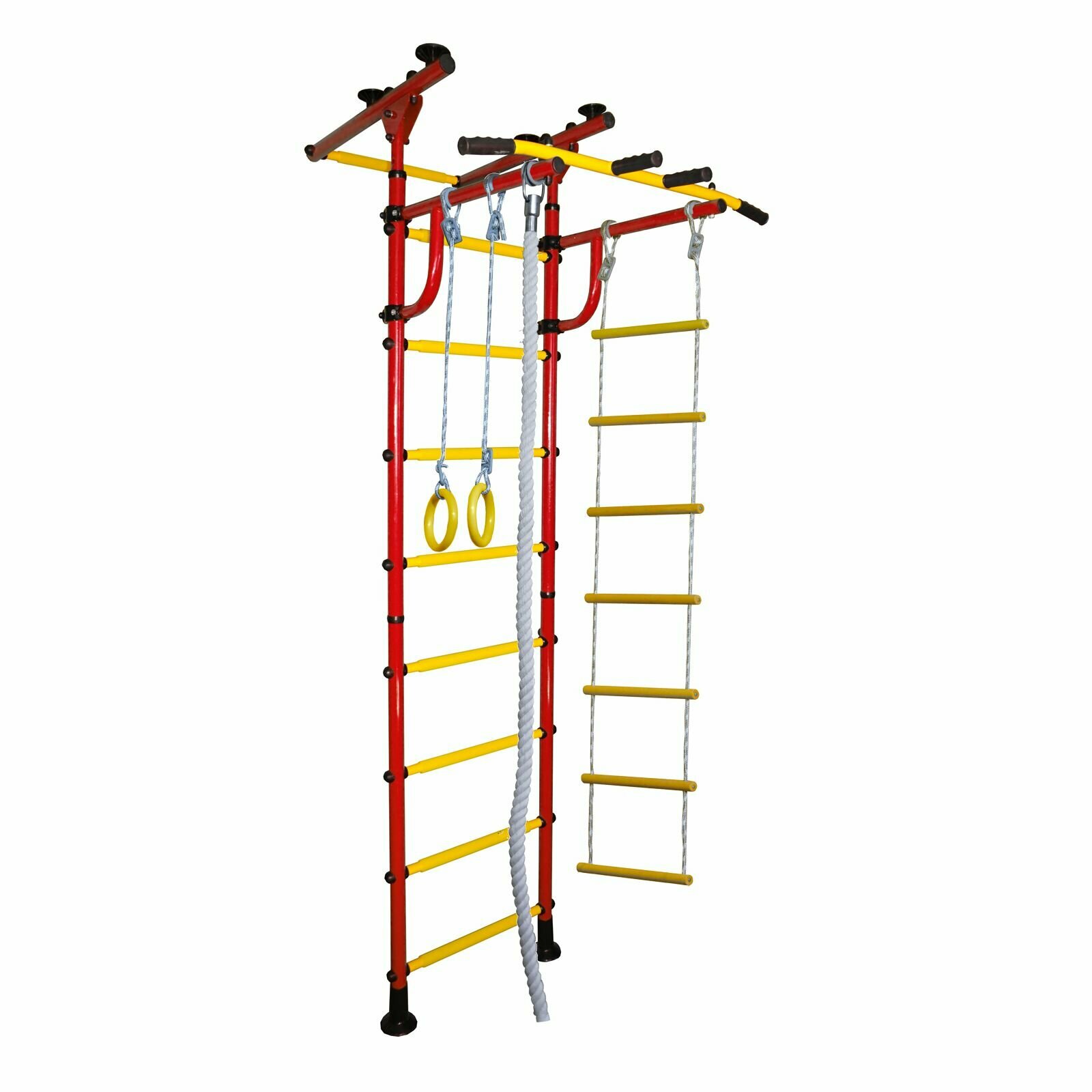 ДСК Распорный-Т красный/желтый, выдержать нагрузку до 120 кг на турник