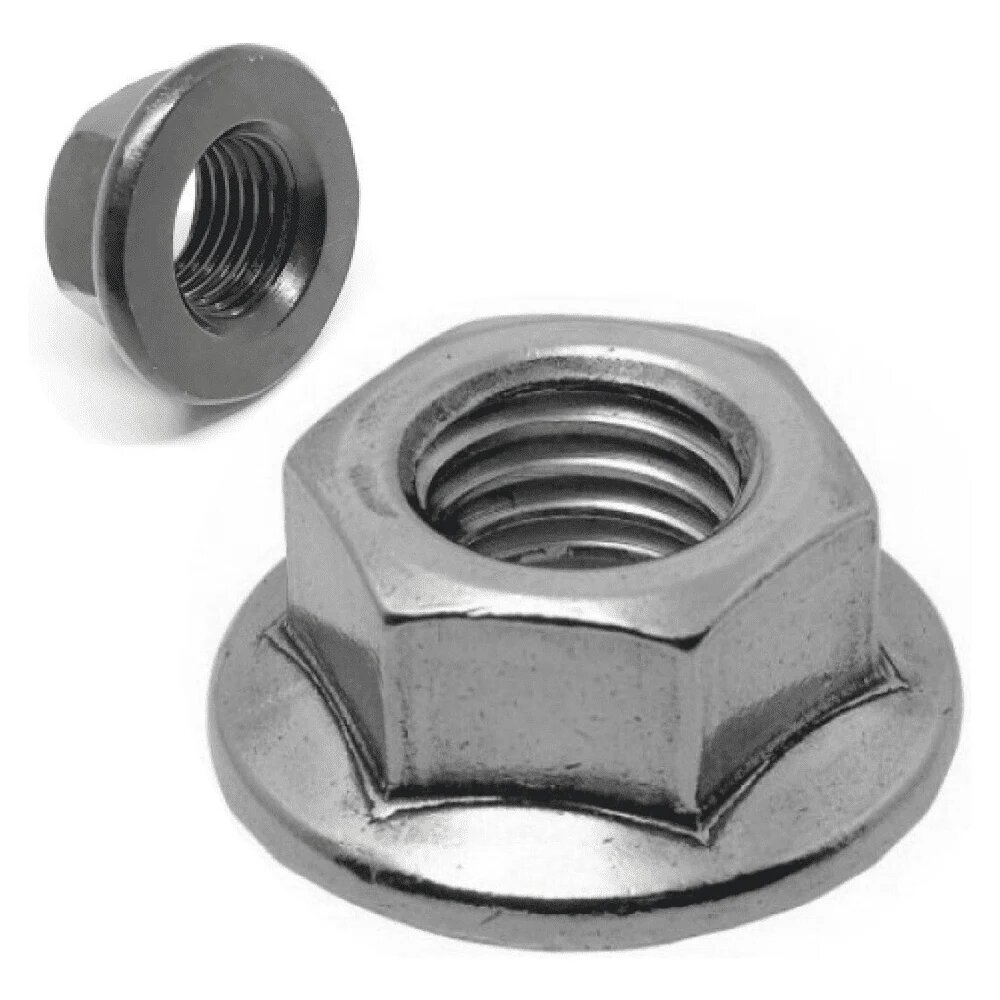ООО ПКФ Сварком Гайка самоконтр. с фланцем М12 оц. к. п.8 DIN6927 (уп/10шт.) Крепеж k00006815