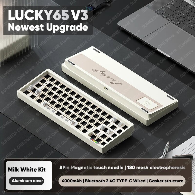 SUMREDA Lucky65 V3 Механическая клавиатура 63 клавиши RGB Lucky65 V3 MK White