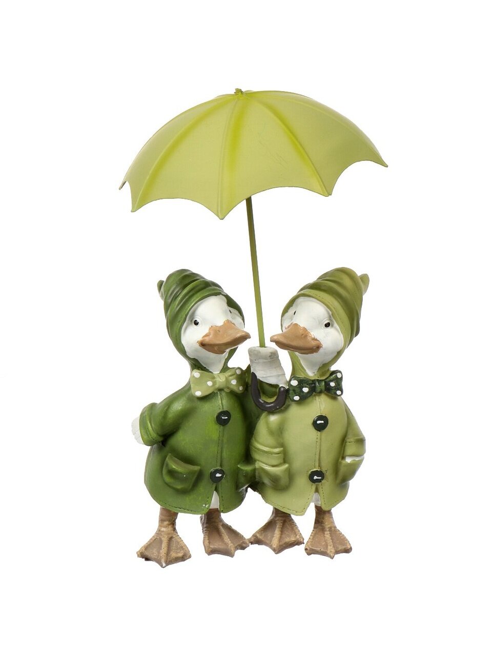 Фигурка декоративная Две утки под зонтиком, 15.5х10.5х17.5 см, Y4-6704