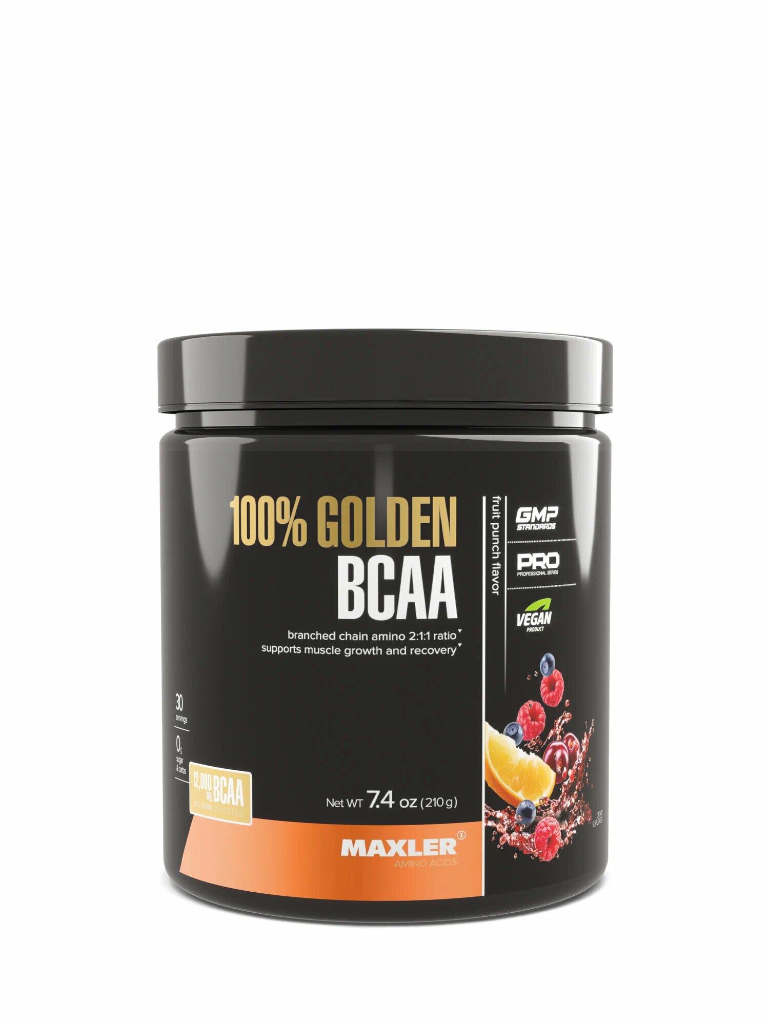 BCAA Maxler 100% Golden, фруктовый пунш, 210 гр.