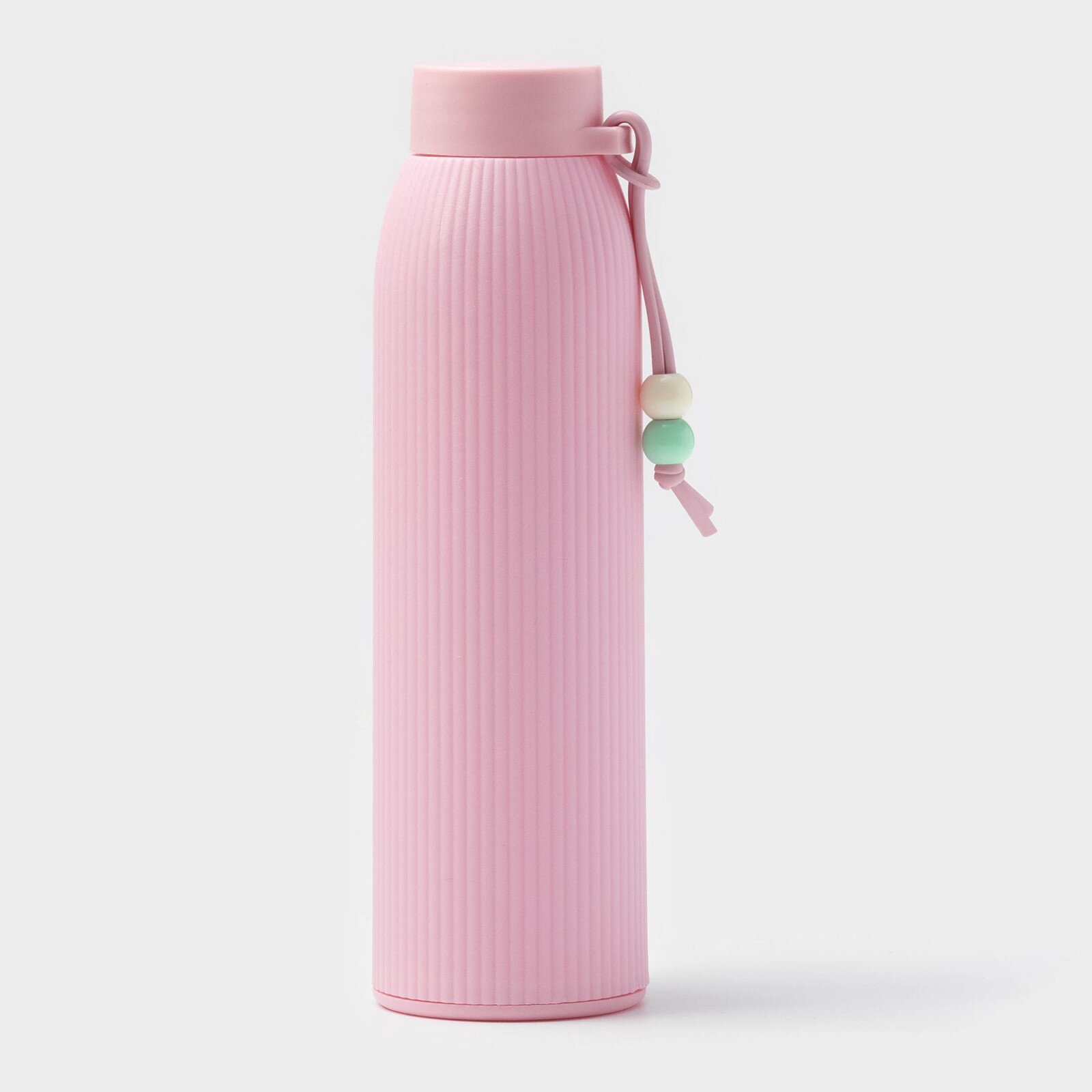 Бутылка для воды «Роскошь», 300 мл, h=21 см, стекло, пластик, микс