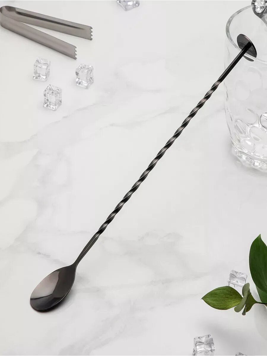 Барная ложка для коктейлей с мадлером 32 см