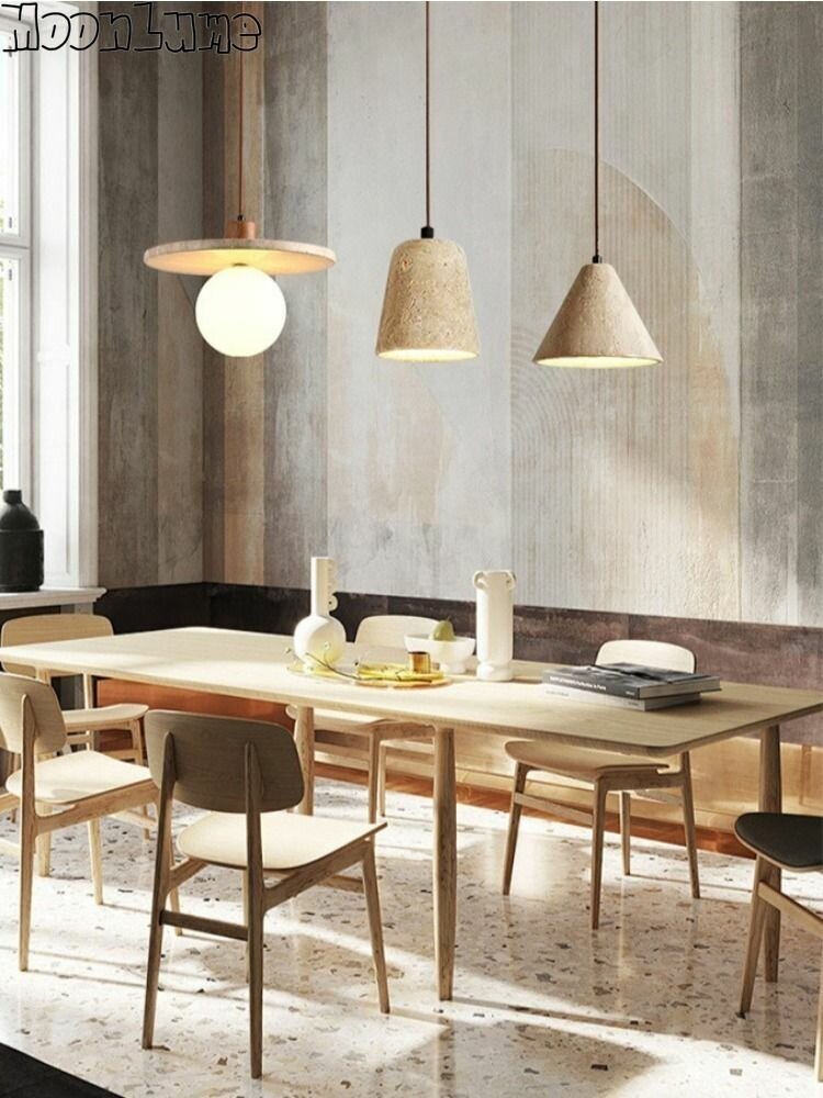 Креативная люстра из натурального камня