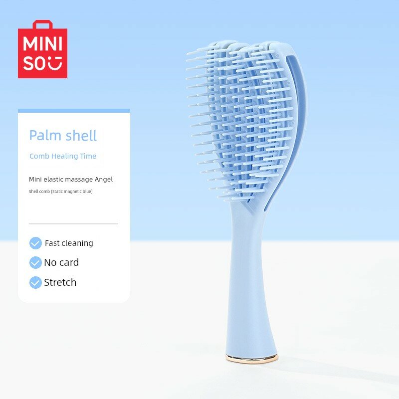 Расческа-массажер MINISO в коллаборации с Барби, в форме сердца, с мягкими зубцами, для придания объема, милая