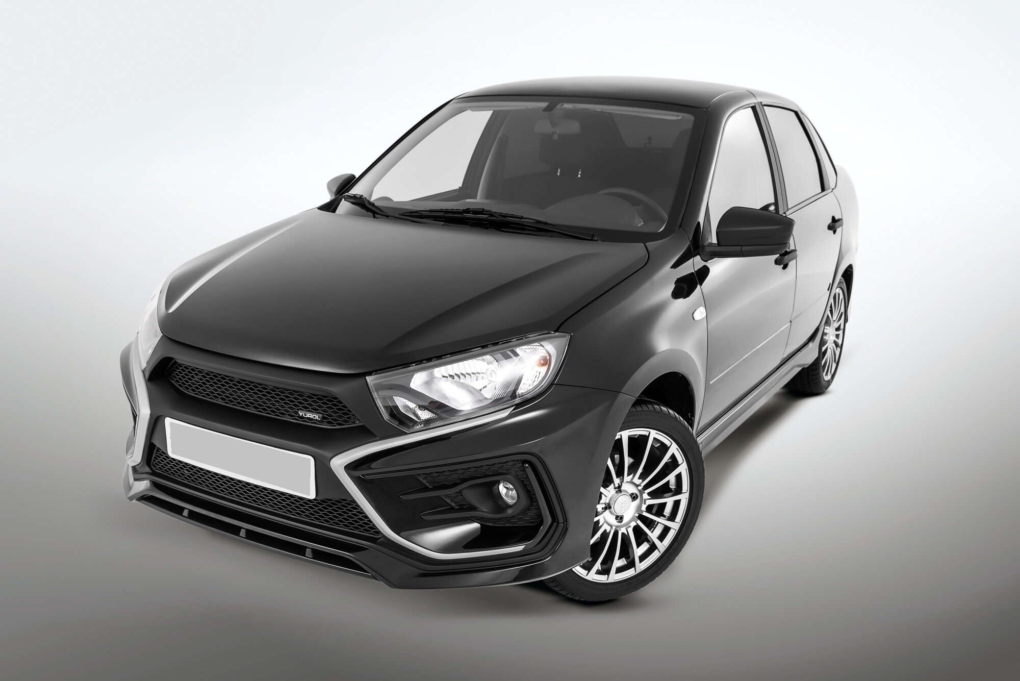 Бампер передний X-Mug Лада Гранта ФЛ (неокрашенный)