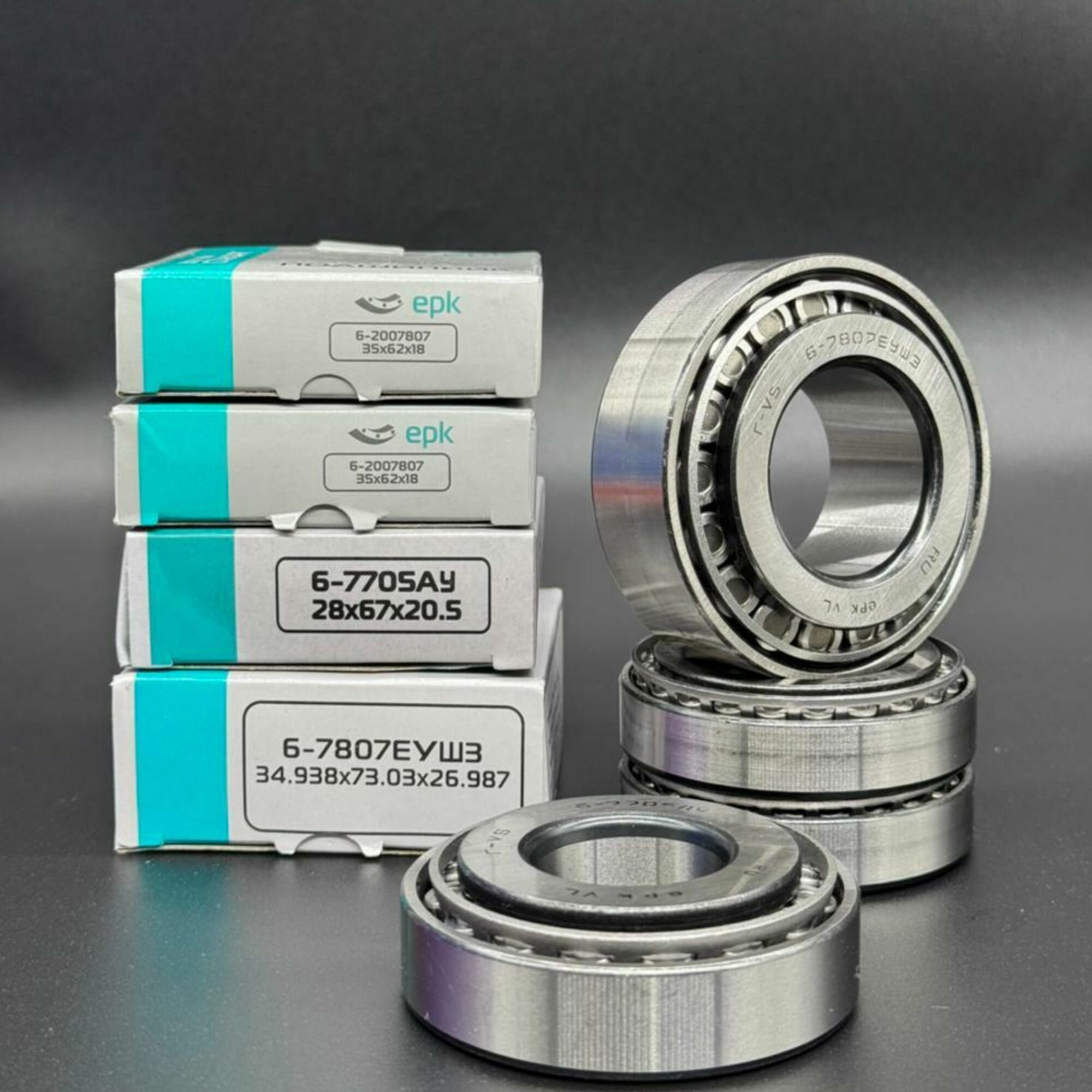 Ремонтный комплект подшипников для Редуктора Переднего моста 2123 нива 21214 (7807, 7705,2007807-2шт)