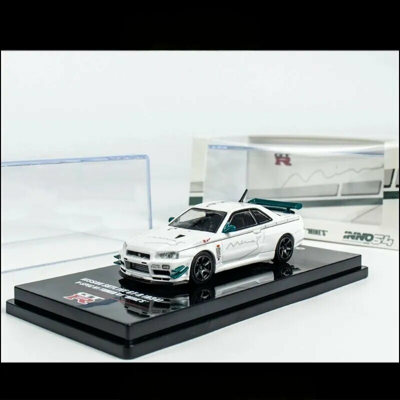 Машинка INNO 1:64 GTR R34 V-SPEC N1 MINE'S Модель легкосплавного автомобиля