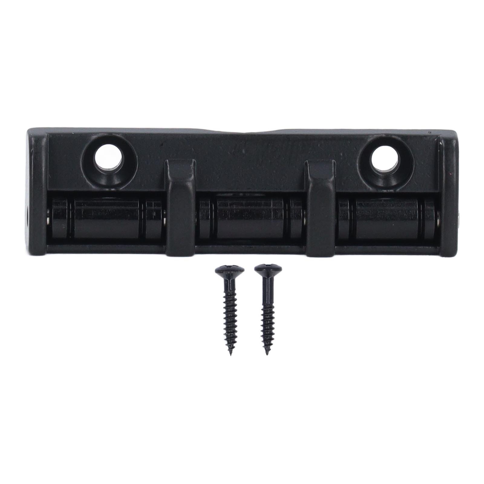 Electric Guitar Roller Nut 43mm 6 String Durable Metal Replacement Black