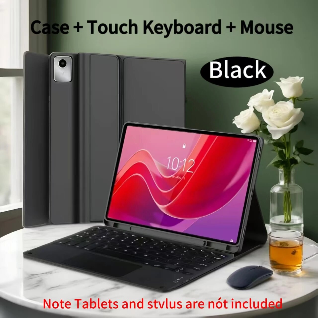 Черный чехол для Lenovo Xiaoxin Pad 11 с Bluetooth-клавиатурой и мышью, Russian