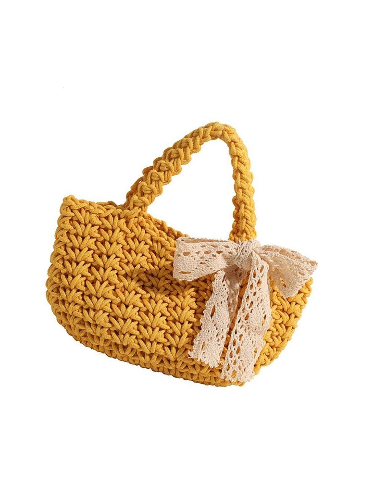 Соломенная сумка, сумочка с верхней ручкой ручной работы, пляжная сумка, тканый клатч-сумочка