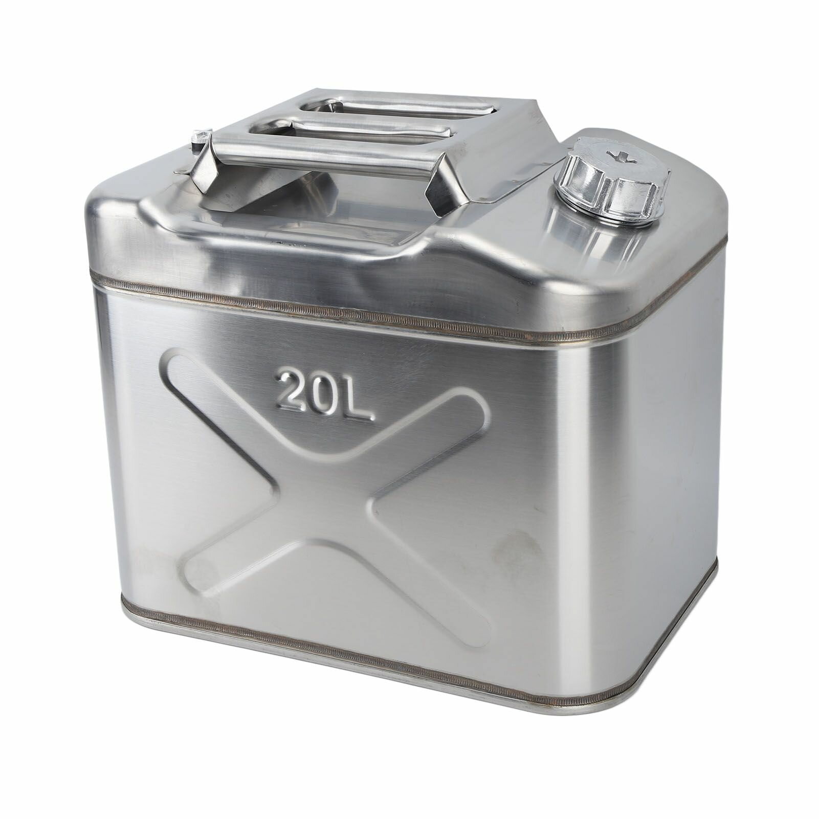 20-литровый бензобак из нержавеющей стали для топлива с автоматическим дутьем, портативный, 5.2 галлона (20л), из нержавеющей стали 304