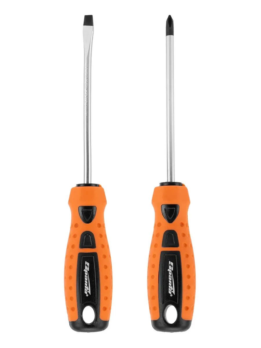 Набор отверток (шлицевая, крестовая), 2 штуки, SPARTA 135425