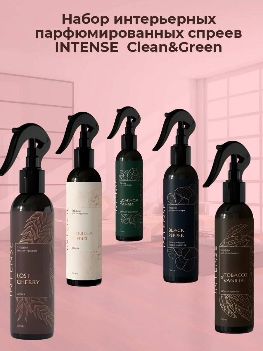 Набор Ароматизаторов воздуха парфюм. Intense (триггер) 5 шт по 250 мл