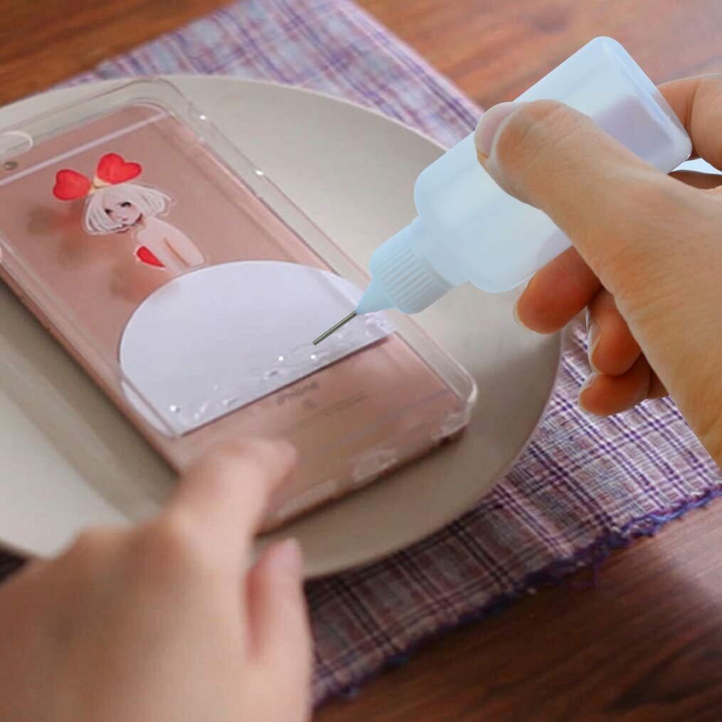 10 шт. 30 мл пластиковый флакон-аппликатор с выдавливаемым наконечником для клея своими руками