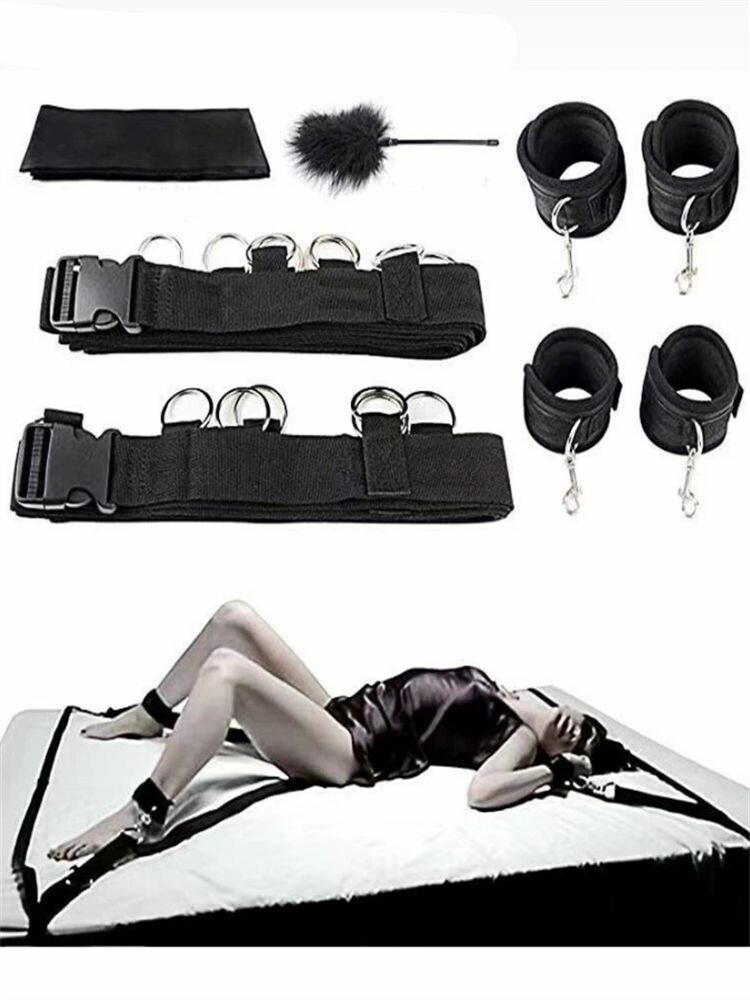 БДСМ набор для кровати, фиксатор рук и ног, бандаж