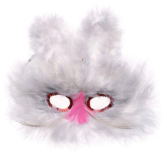 Маска "Белый зайка" (Цв: Белый )