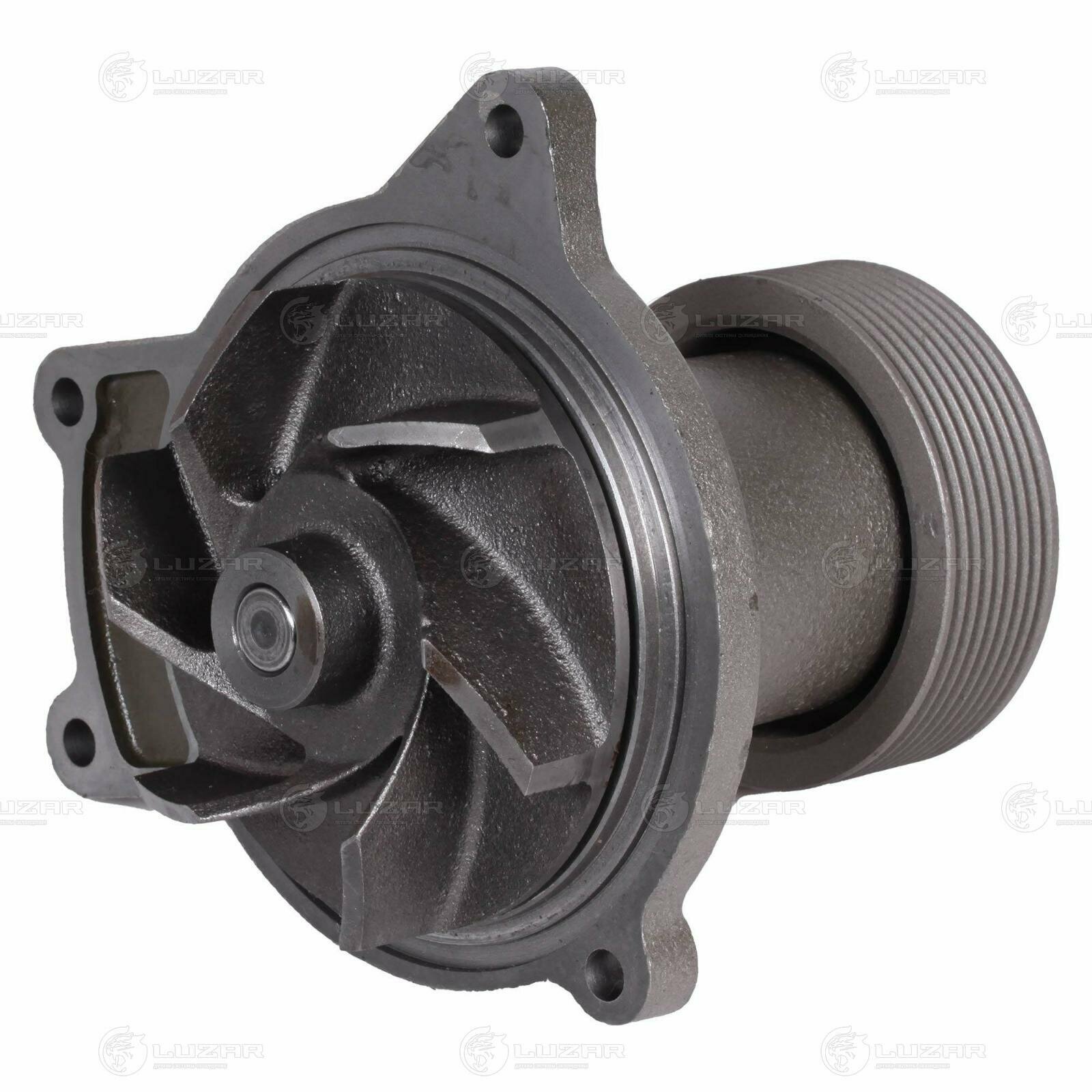 Насос водяной для автомобилей КАМАЗ 740.63 Евро-4, 740.735/705 Eвро-5 (шкив 100мм, 8PK) (LWP 07465) Luzar