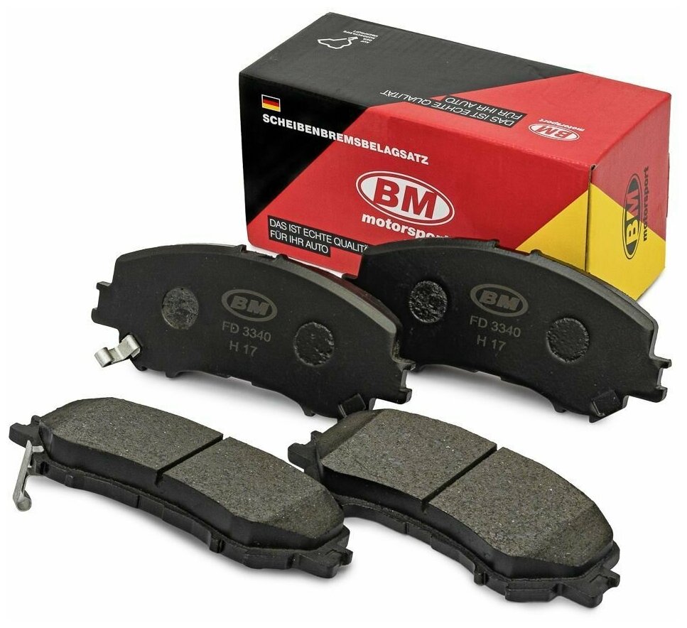Колодки тормозные дисковые перед BM-Motorsport арт. fd3340