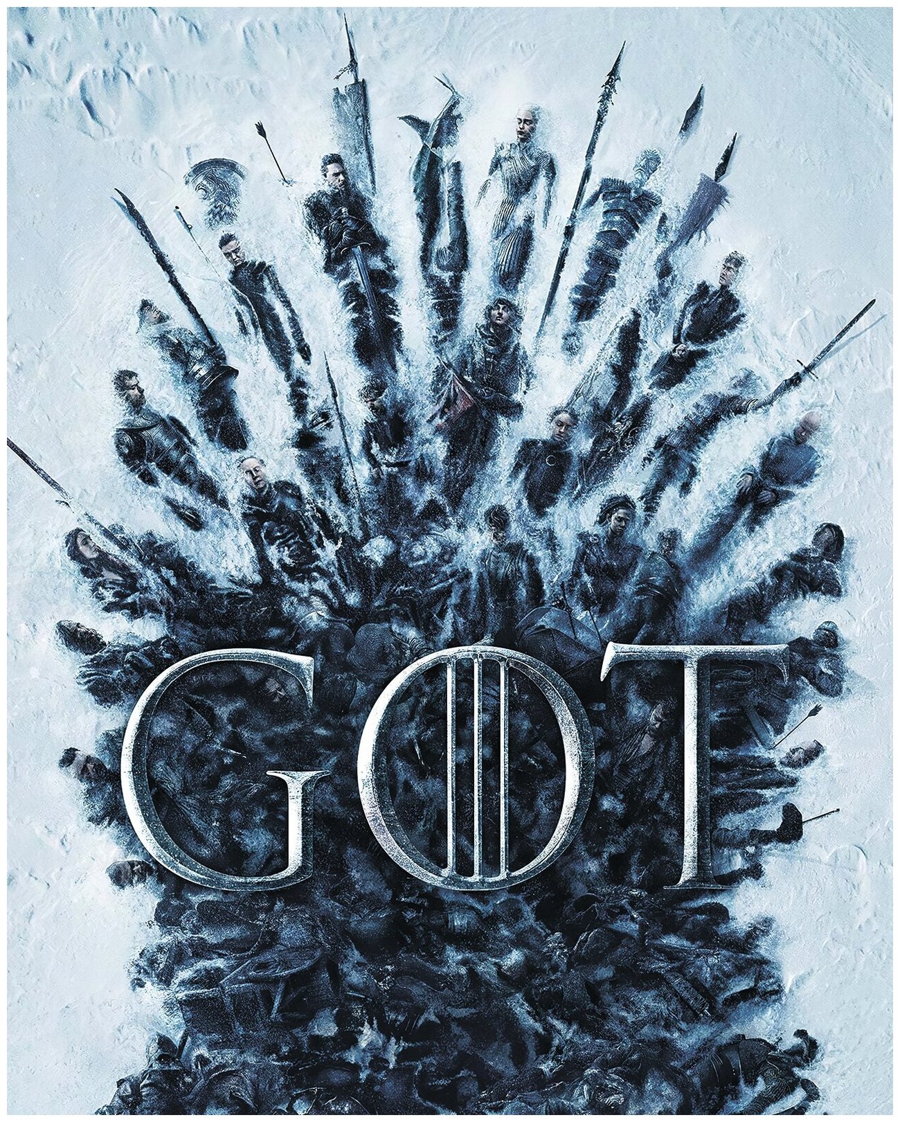 Постер / Плакат / Картина Игра Престолов - Трон 50х70 см в подарочном тубусе