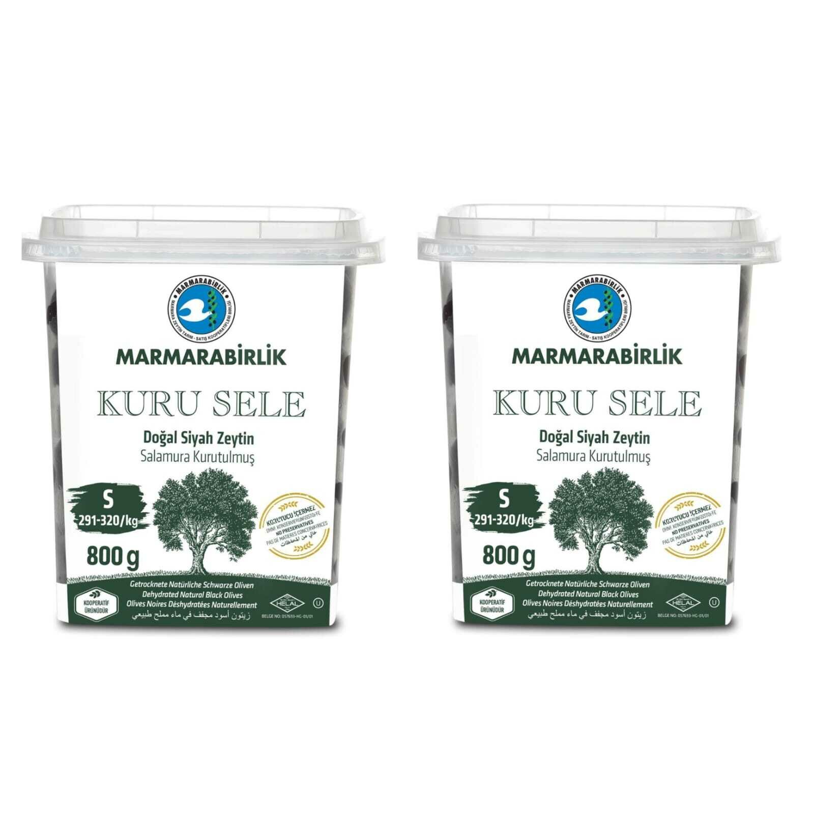 Маслины Marmarabirlik Kuru Sele S вяленые 800 г 2 шт