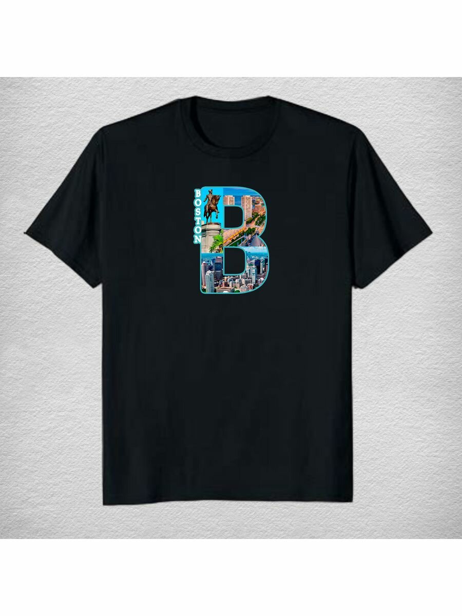 Футболка бостон boston надпись