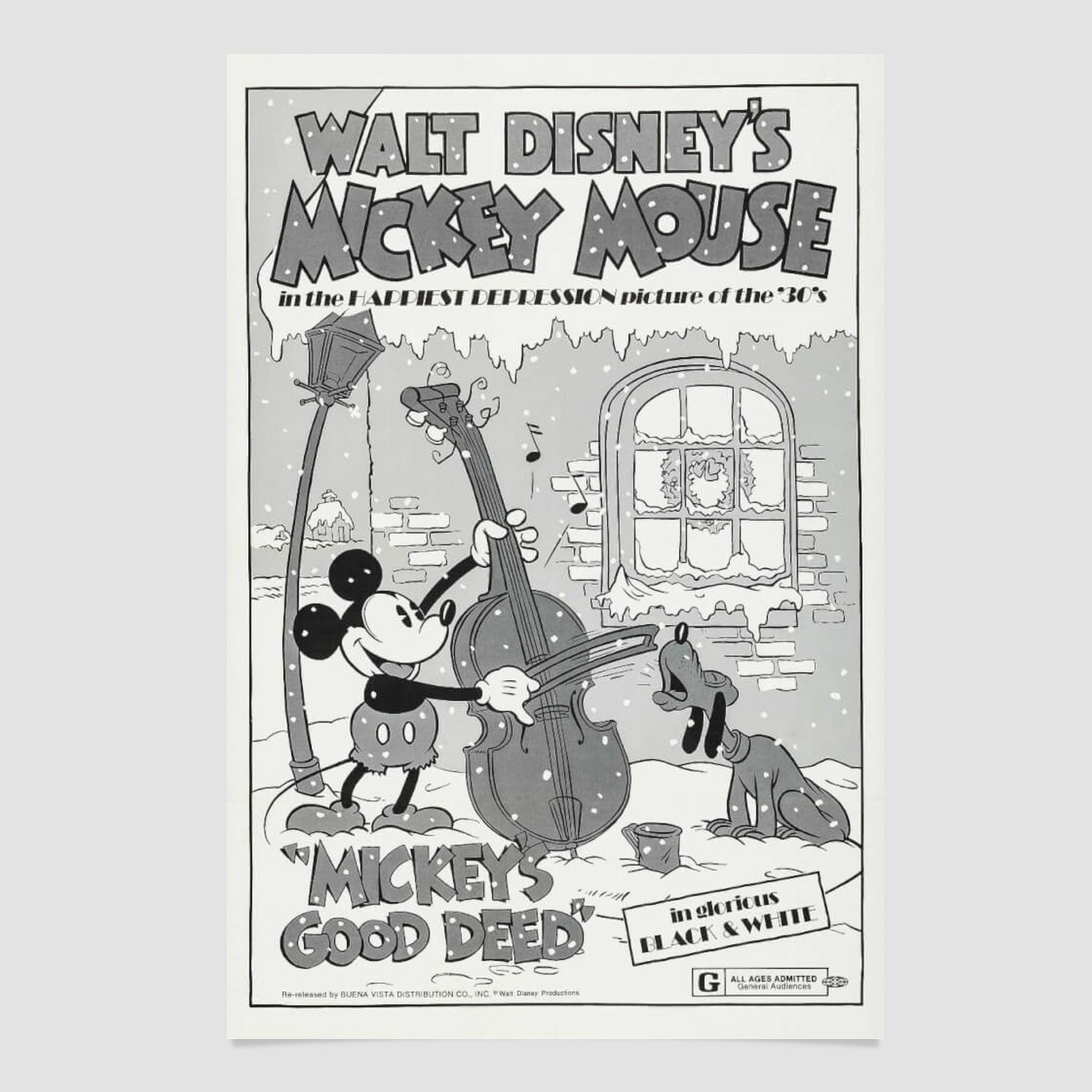 Постер (плакат) по мультфильму Дисней Микки Маус хороший поступок 40x60 см. от Poster4me