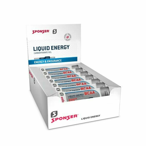 Гель Ликвид Энерджи БЦАА/ liquid Energy bcaa Sponser 70гр.* 18 штук,